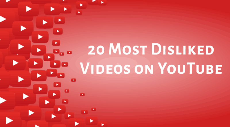 20 Most Disliked Videos on YouTube