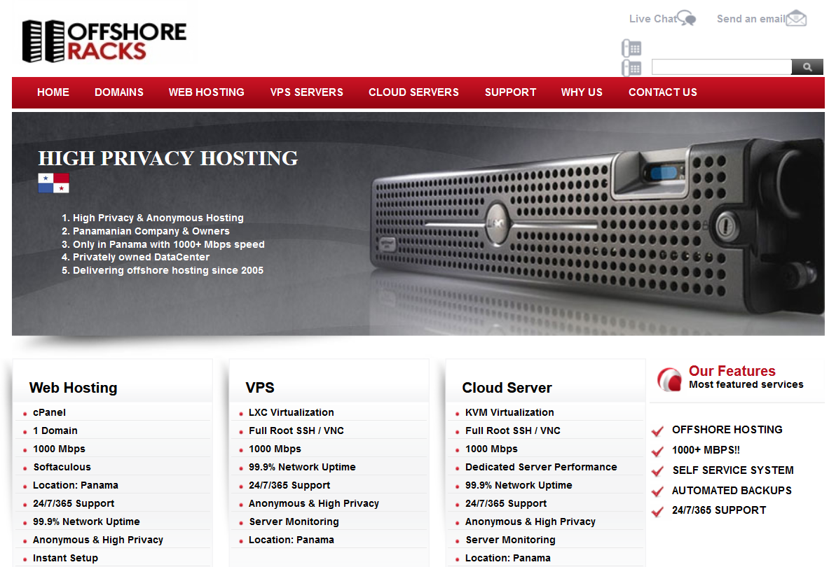 OffshoreRacks Hosting Review 2025