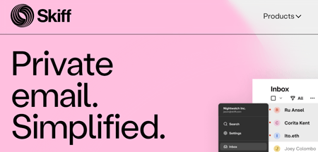 Skiff Mail - E2E Encrypted, Decentralized Email, Cloud Services